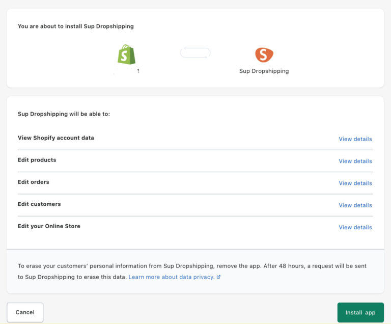 How to Connect and Manage the Sup Dropshipping App - Supdropshipping ...