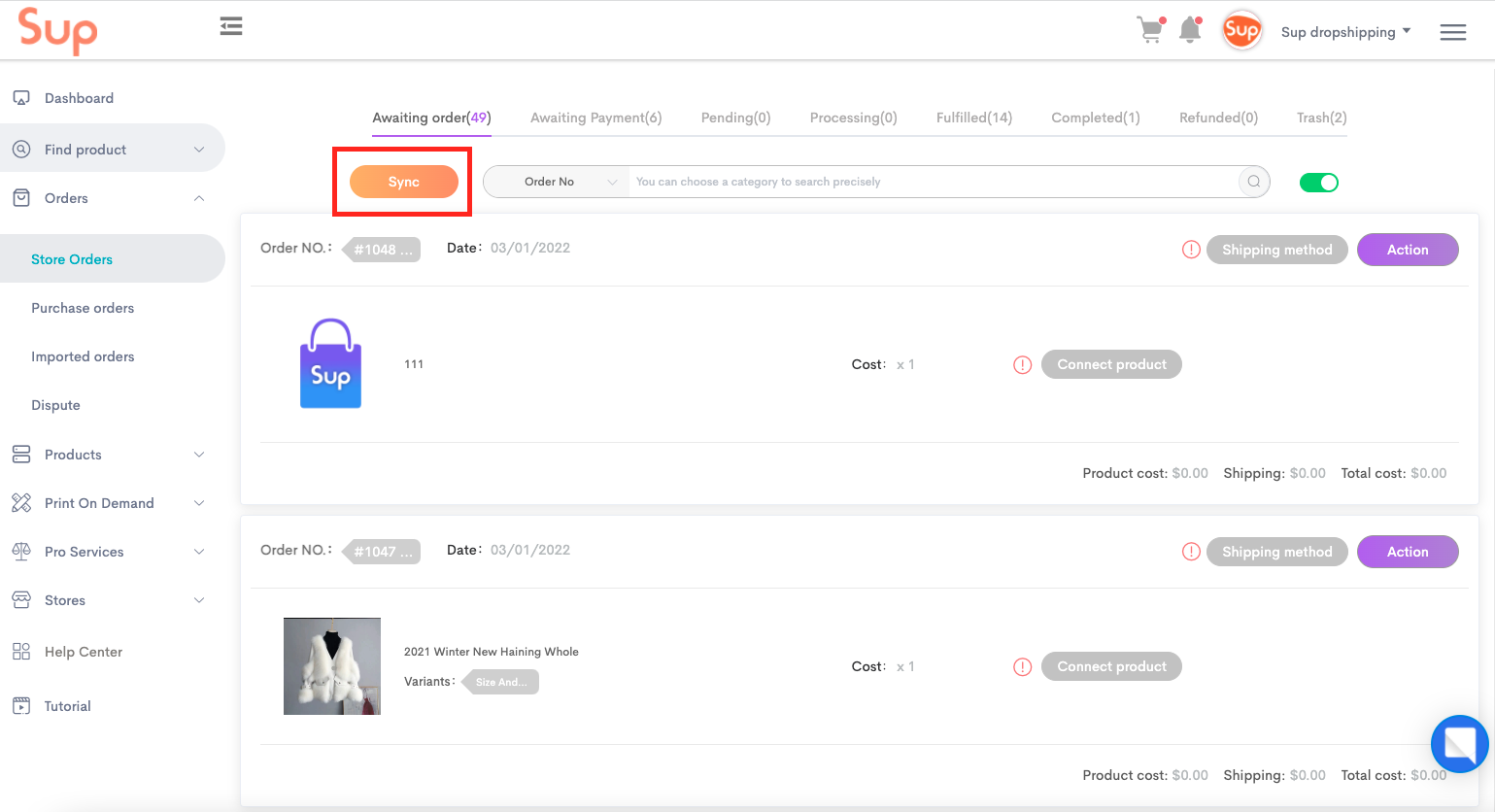 How to Fulfill Orders on Sup Dropshipping? - Supdropshipping | Help you ...