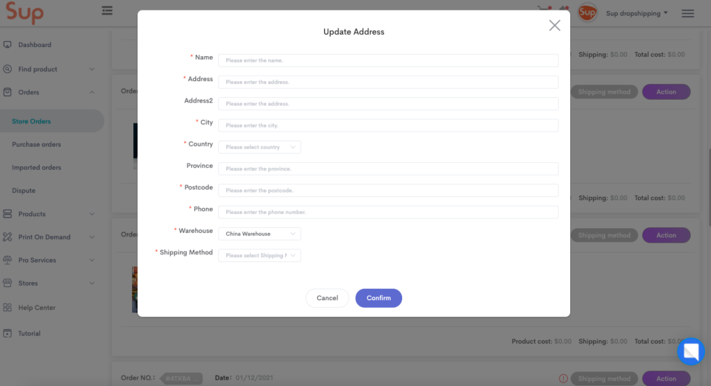 How to Fulfill Orders on Sup Dropshipping? - Supdropshipping | Help you ...