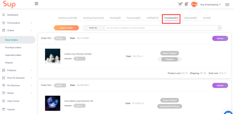 How to Fulfill Orders on Sup Dropshipping? - Supdropshipping | Help you ...