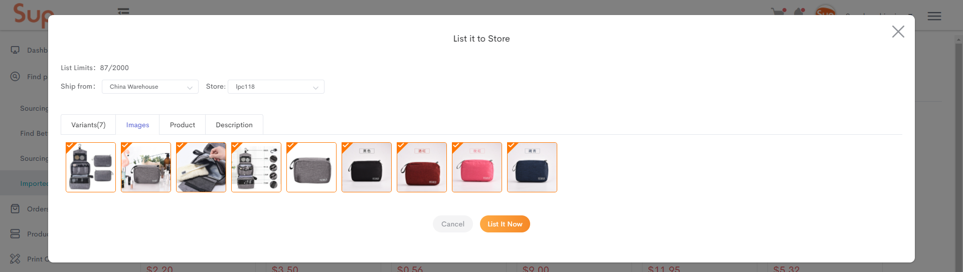 How to List Products to Your Store? - Supdropshipping | Help you build ...